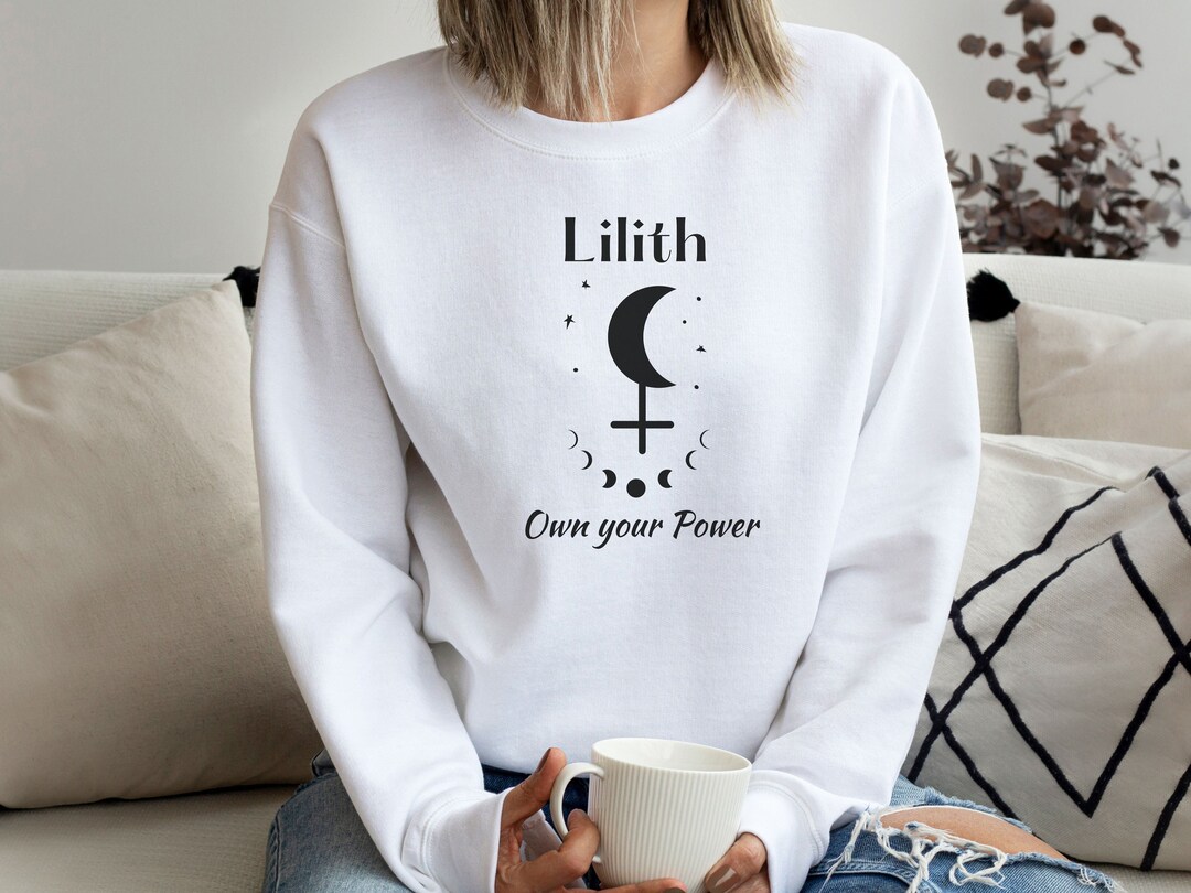 Lilith Sweatshirt, Goddess Lilith, Dark Moon Lilith, Womens Sweatshirt ...