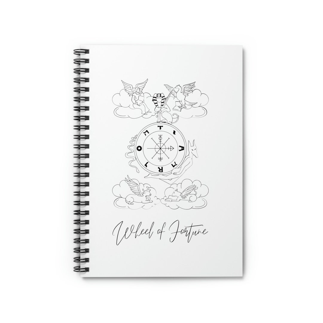 Wheel of Fortune Diary, Wheel of Fortune Journal, Tarot Card Diary ...