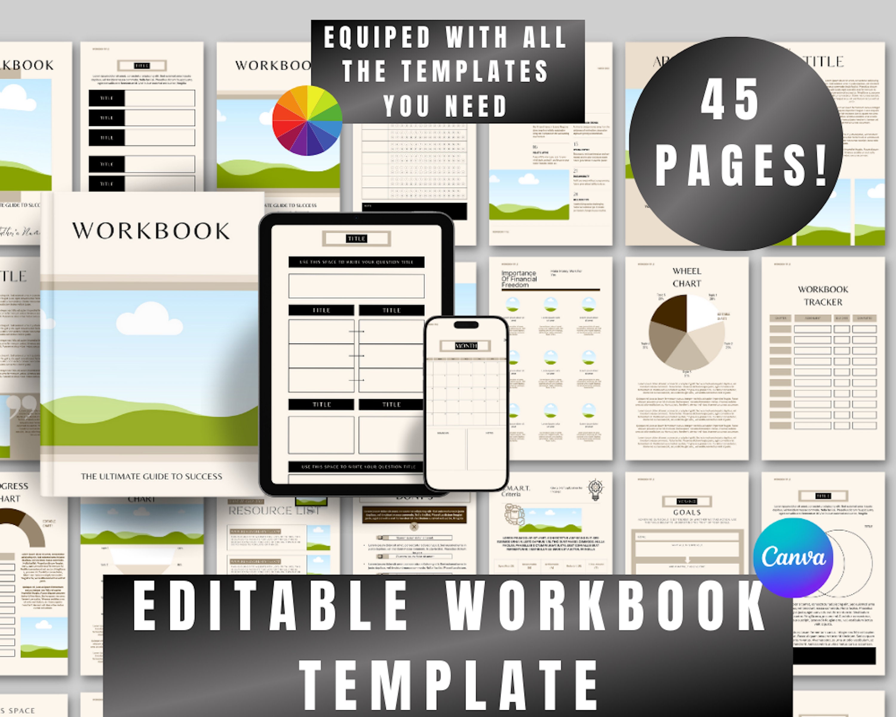 Workbook Template, Worksheet Template, Ebook Template, Blank Worksheet ...