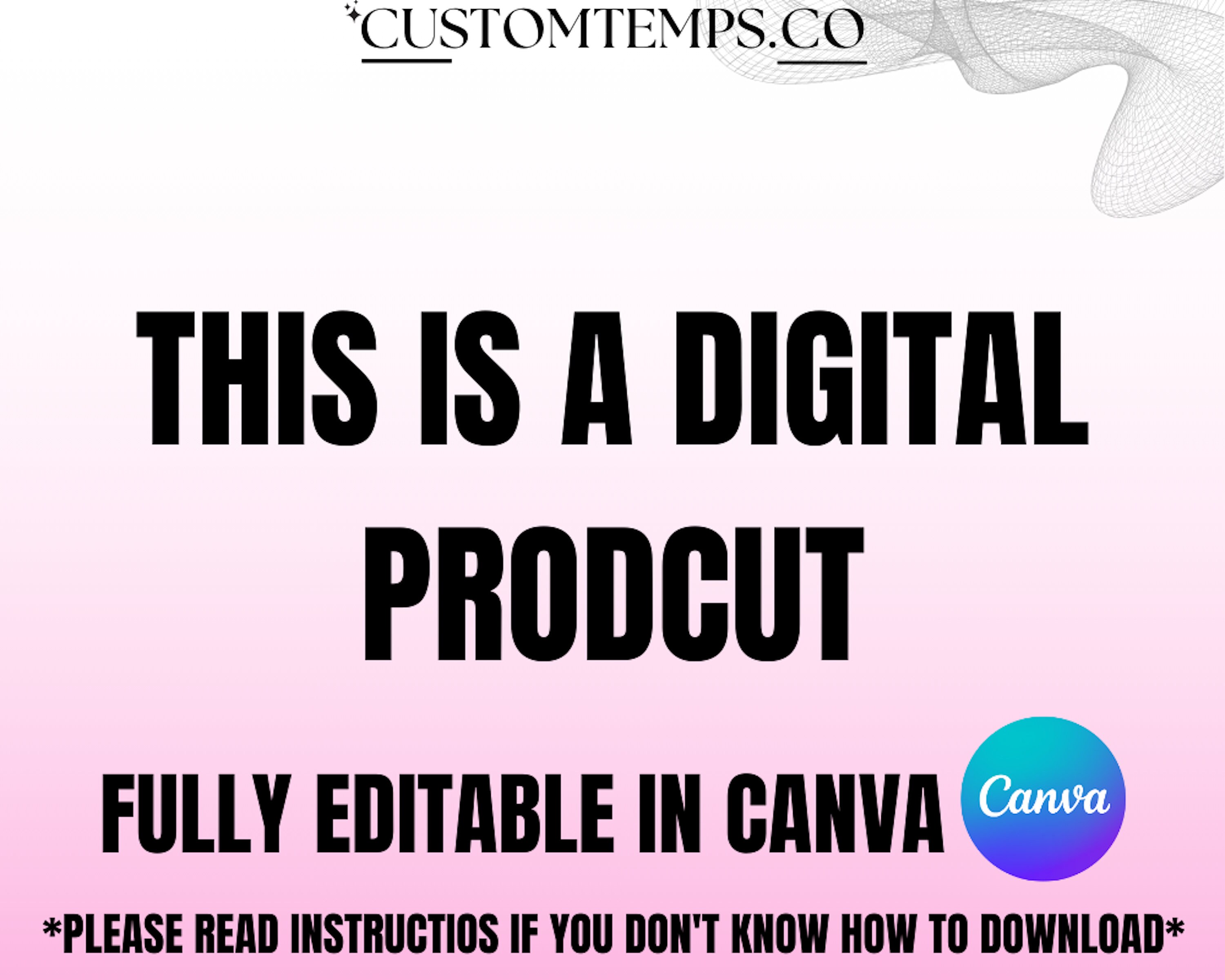 Pink Hang Tags, Bundle Wrap, Hair Packaging, Hair Tags, Canva Design ...