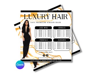 Hair Price List Flyer, Hair Flyer, Hair Price List, Hair, Hairstylist ...