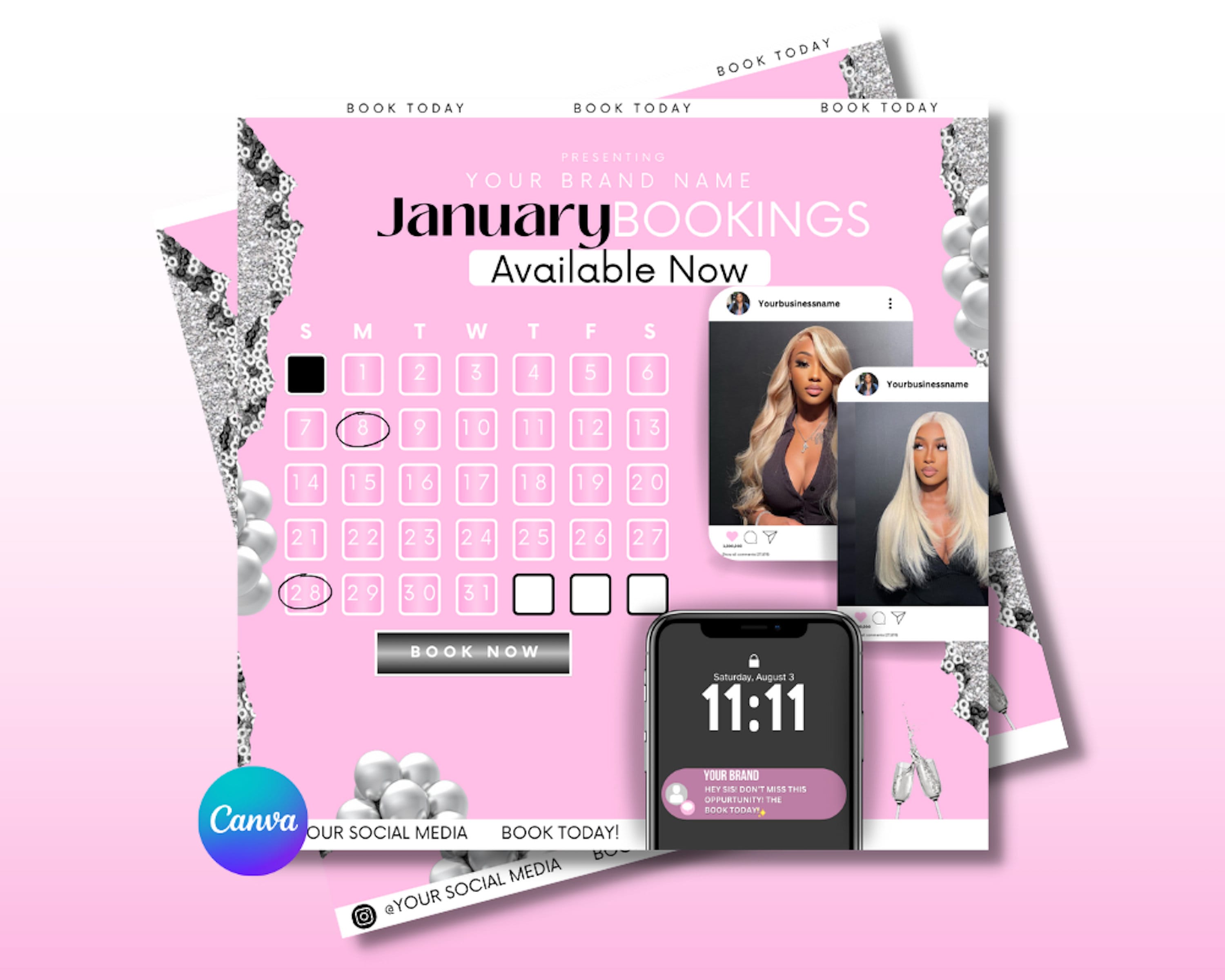 January Flyer, January Booking Flyer, New Years 2024, January Price ...