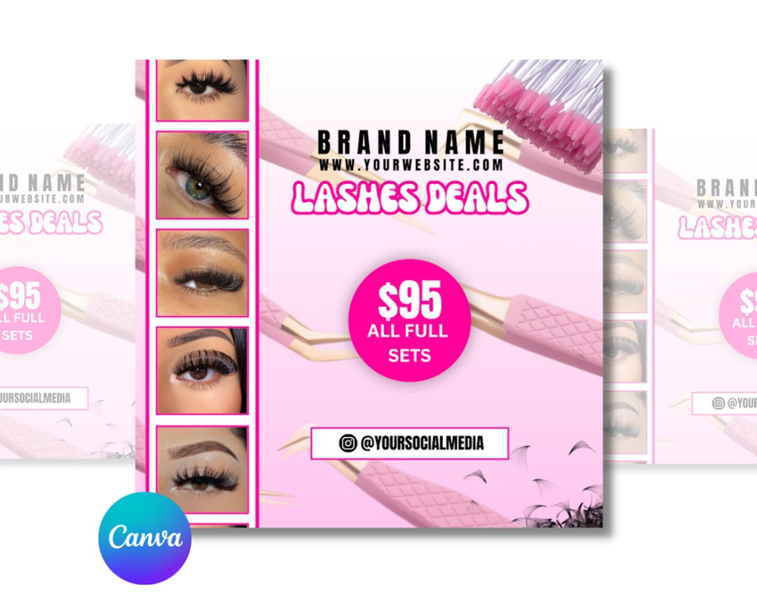 Lash Flyer, Lashes Deals, Lash Tech, Eyelash Flyer, Lashes, Hair, Nails ...