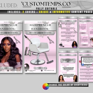 Hair Business Ebook Template, Ebook Template, Fully Editable Ebook ...