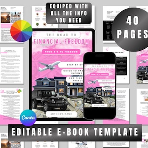 Ebook Template, Financial Ebook, Fully Editable Ebook Template, Finance ...