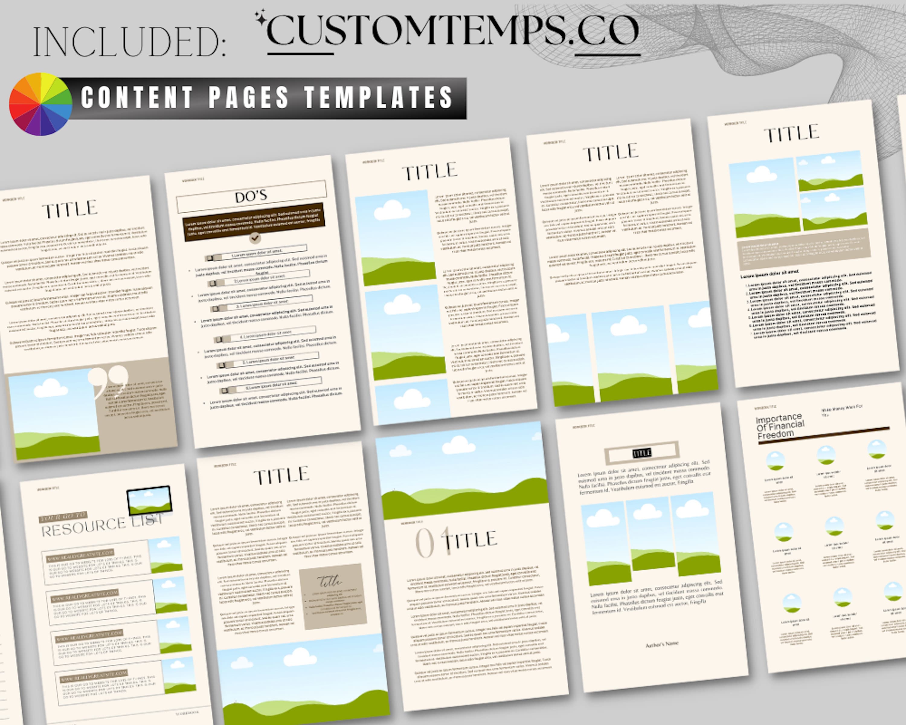 Workbook Template, Worksheet Template, Ebook Template, Blank Worksheet ...