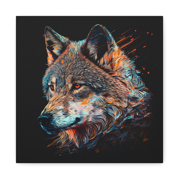 Abstract Wolf - Etsy
