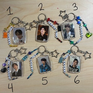 Stray Kids Keychain | SKZ Keychain | K-pop Photo Keychain | Double ...