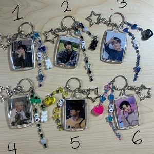 Stray Kids Keychain | SKZ Keychain | K-pop Photo Keychain | Double ...