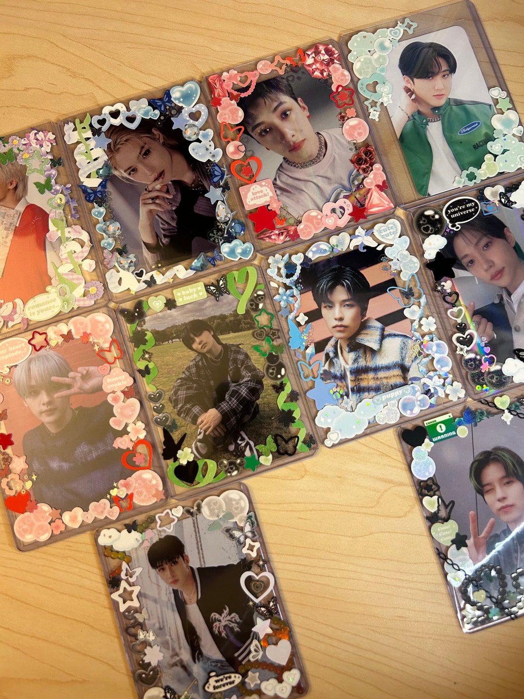 Pre-made Photocard Toploaders | Decorated Toploaders | Photocard ...