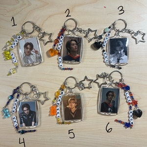 Stray Kids Keychain | SKZ Keychain | K-pop Photo Keychain | Double ...