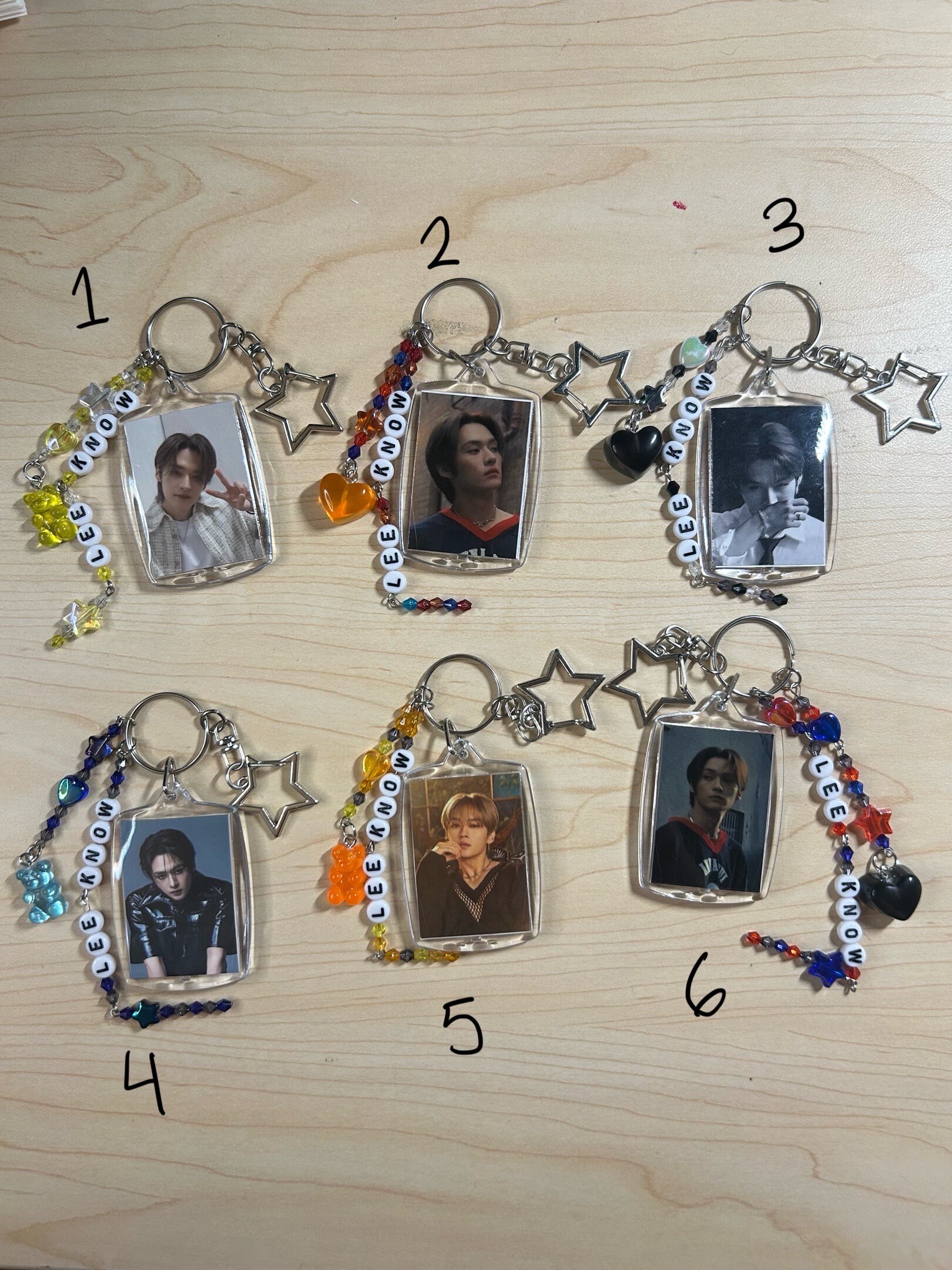 Stray Kids Keychain | SKZ Keychain | K-pop Photo Keychain | Double ...
