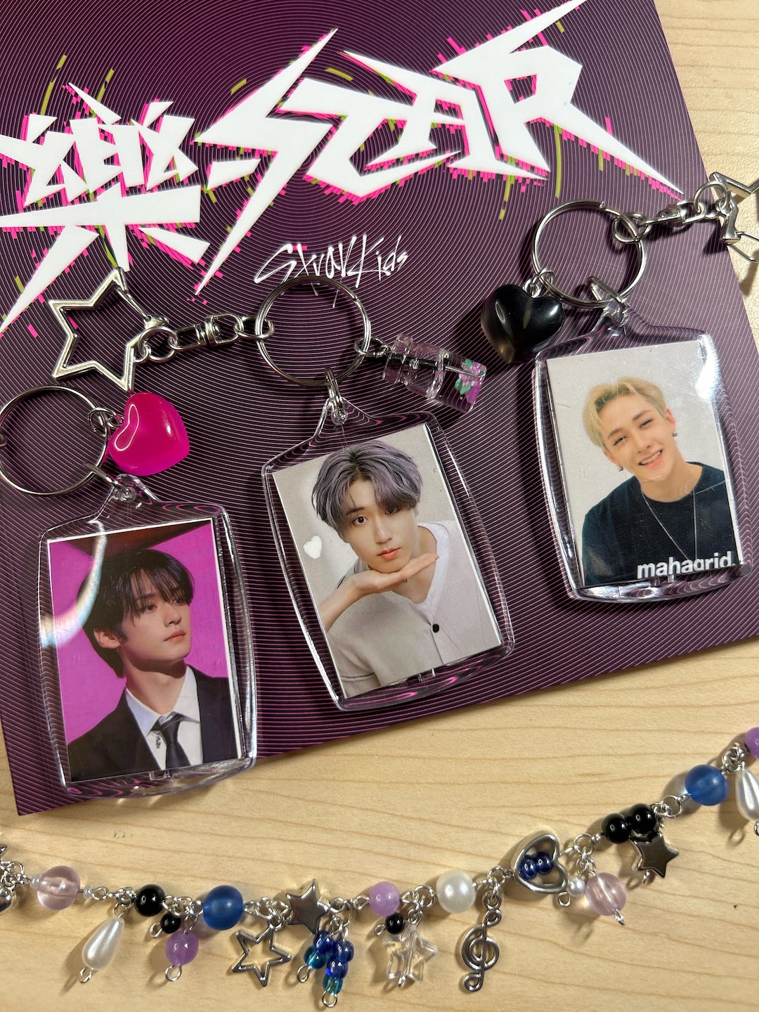 Stray Kids Keychain | SKZ Keychain | Kpop Photo Keychain | Double Sided ...