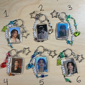 Stray Kids Keychain | SKZ Keychain | K-pop Photo Keychain | Double ...