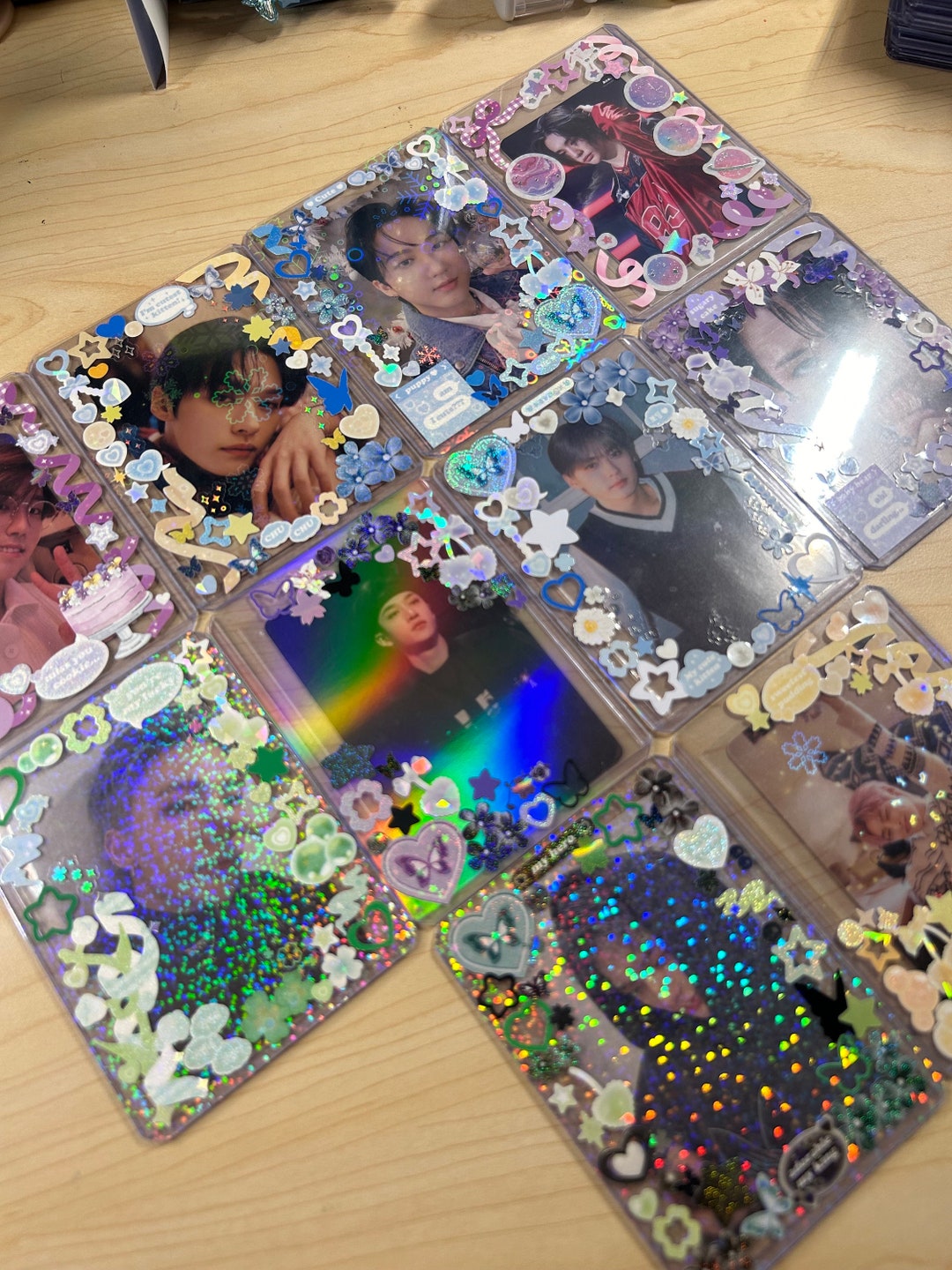 Pre-made Photocard Toploaders | Decorated Toploaders | Photocard ...
