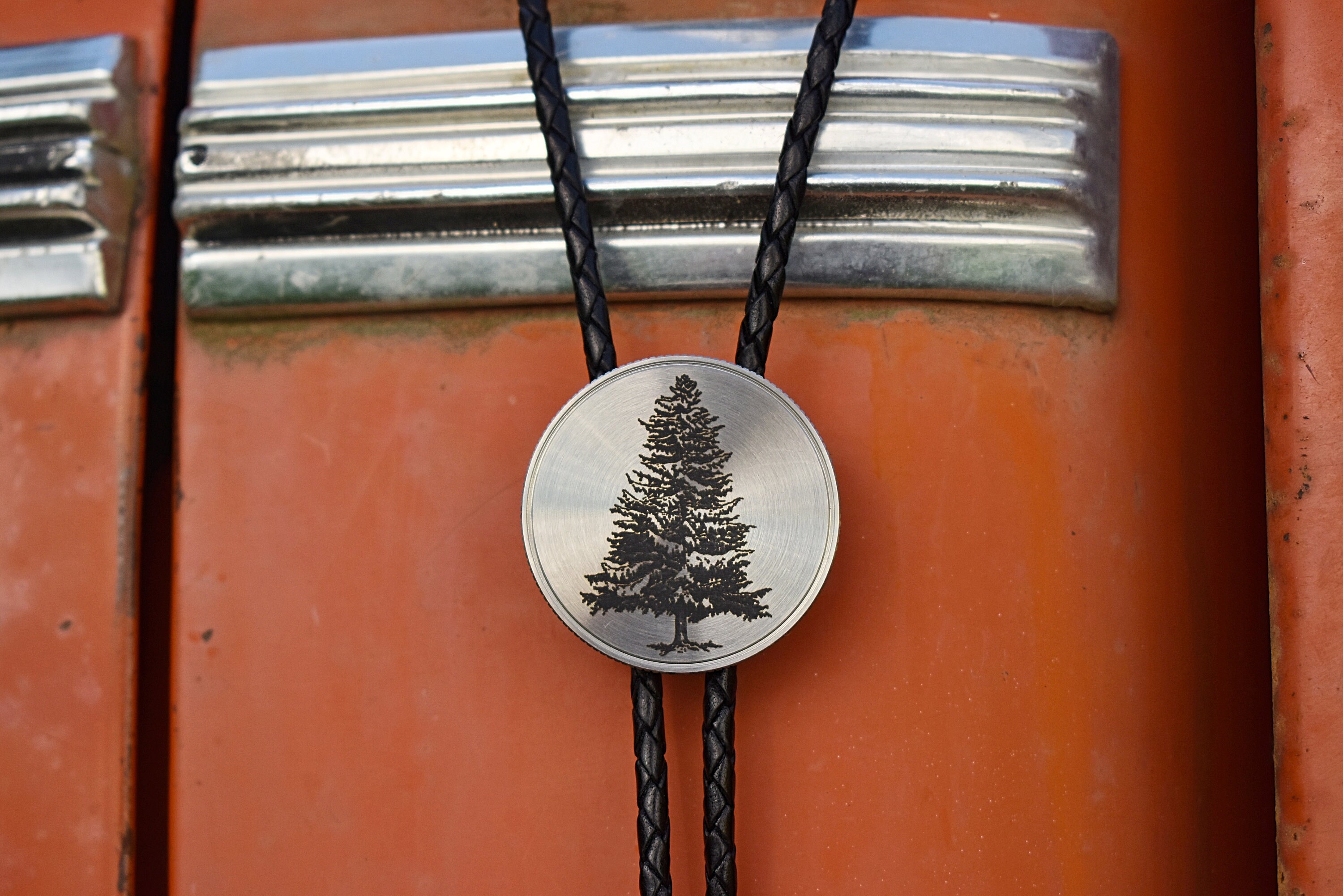 Engraved Tree Bolo Tie Evergreen Pine Tree Outdoorsy Hippie - Etsy