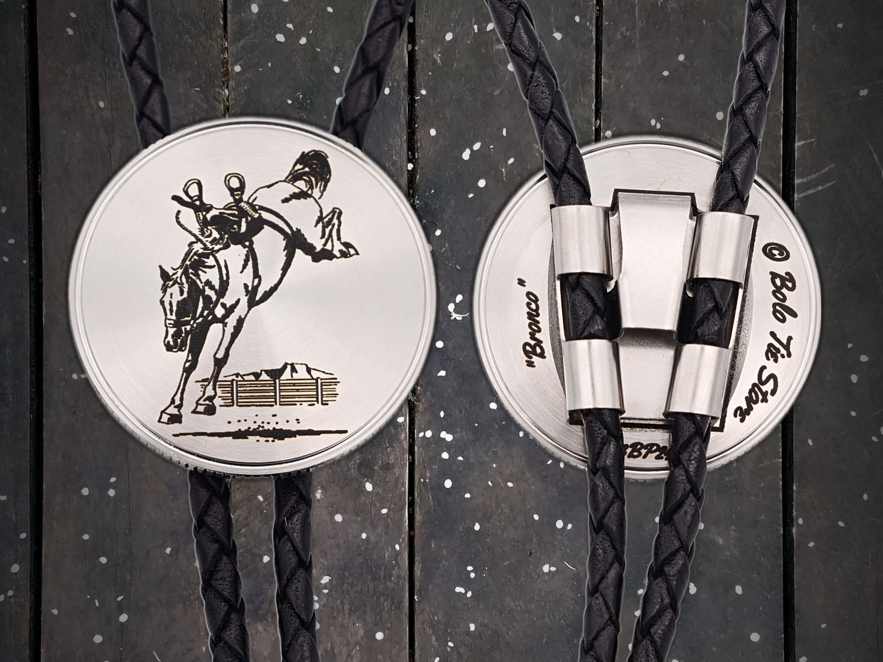 Buckin' Bronco Bolo Tie Western Cowboy Horseback Rope - Etsy