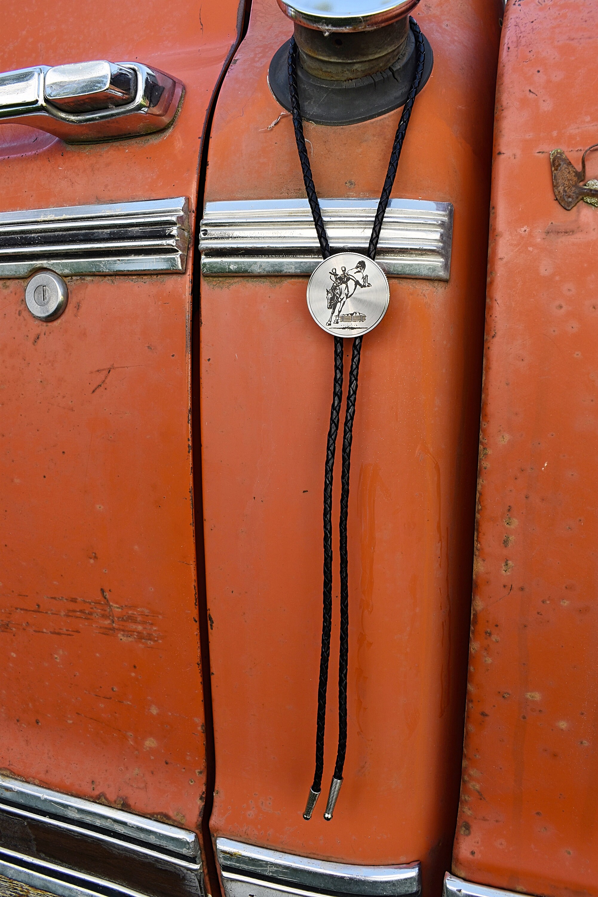 Buckin' Bronco Bolo Tie Western Cowboy Horseback Rope Lasso Ranch Farm ...