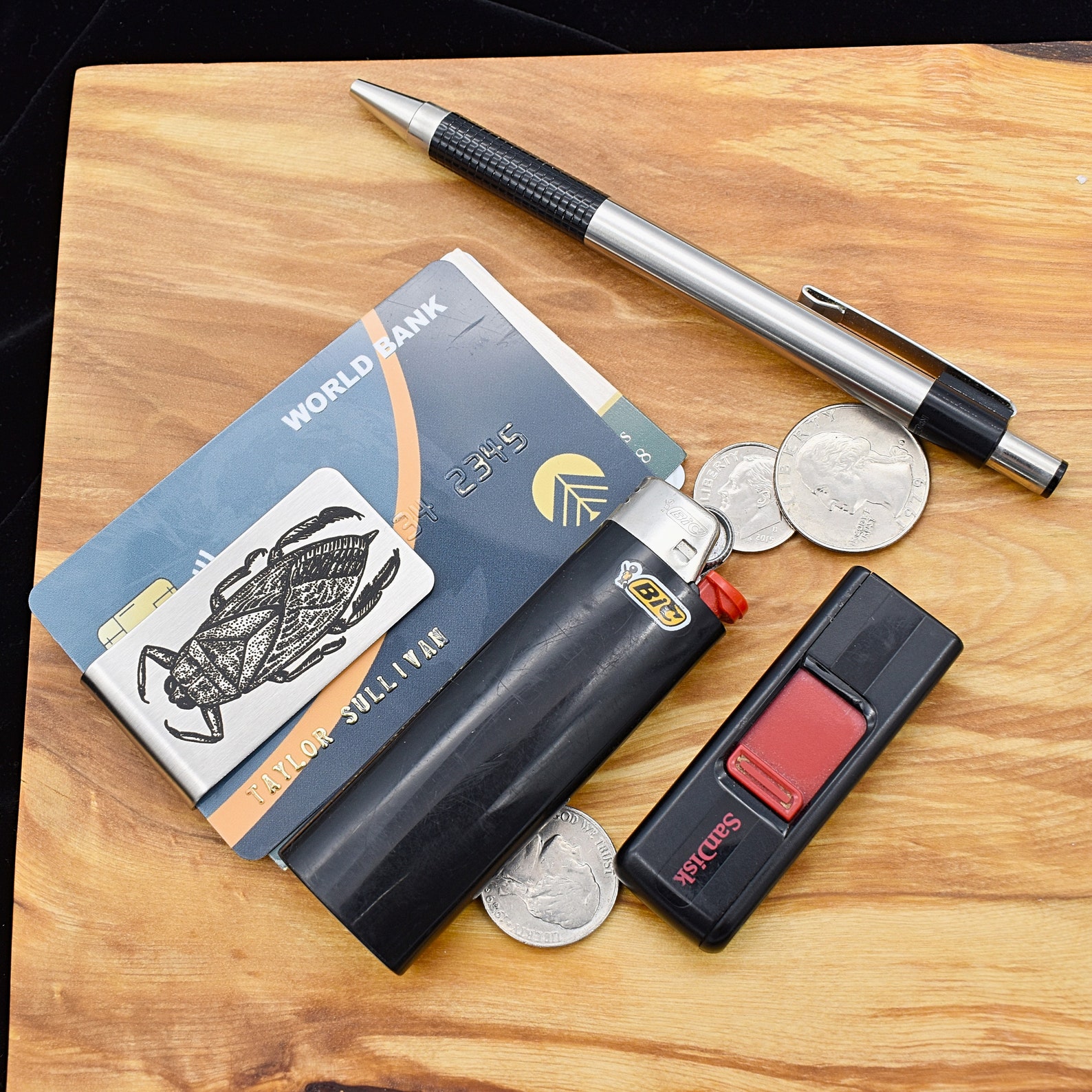 Giant Water Bug Belostoma Money Clip ~ Engraved Stainless Steel - Etsy