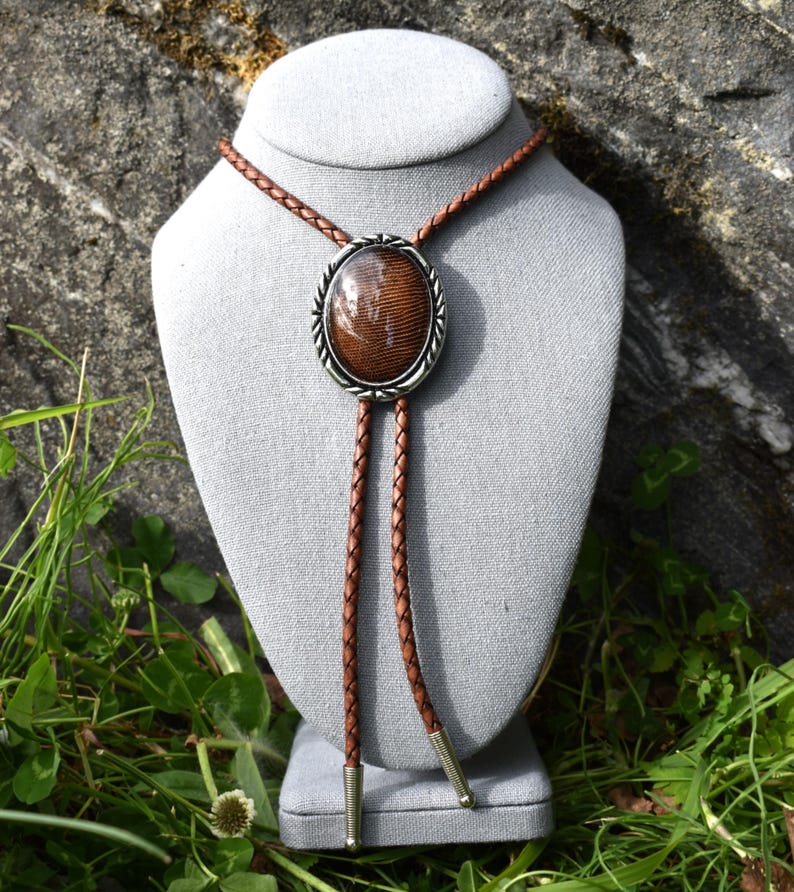 Lizard Bolo Tie | Brown Cowboy Western Bola Necktie - Etsy