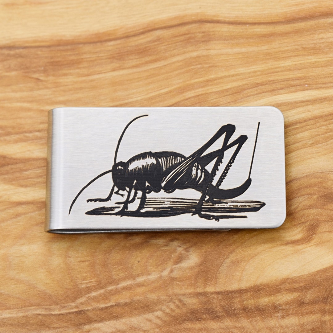 Cricket Money Clip ~ Engraved Stainless Steel - Etsy