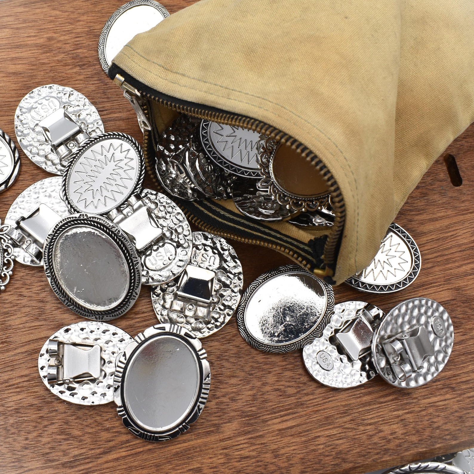 DIY Bolo Tie Slide Bezels (with Bennett Clasp) - 8 Styles to Choose ...