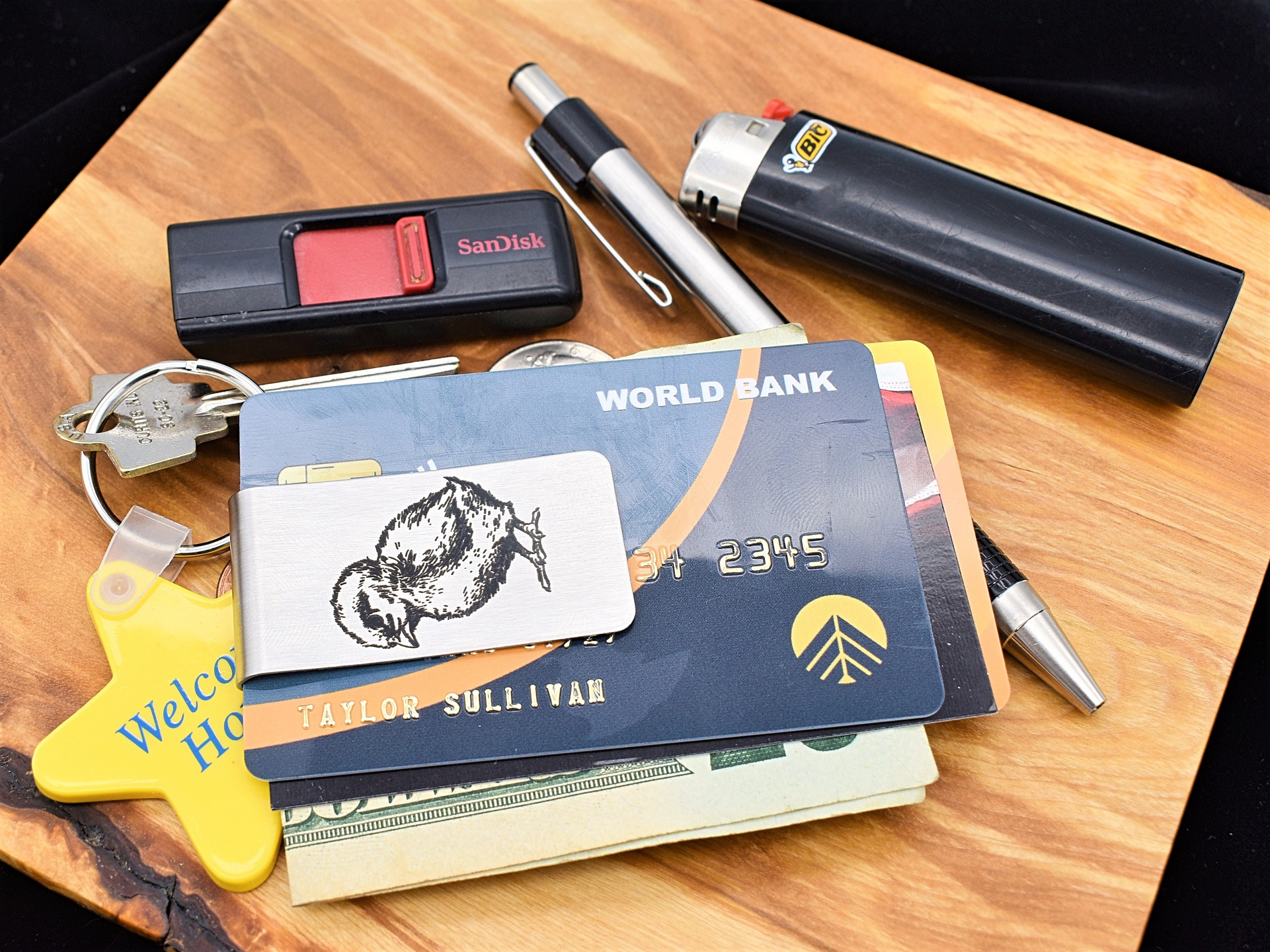 Chick Money Clip Engraved Stainless Steel - Etsy