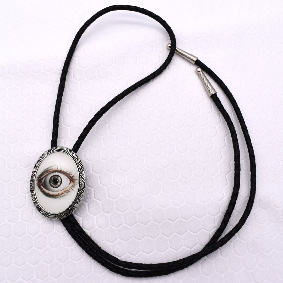 Eyeball Bolo Tie ~ Assorted Cord Colors & Length ~ Weird Creepy Shock ...