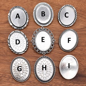 DIY Bolo Tie Slide Bezels (with Bennett Clasp) - 8 Styles to Choose ...