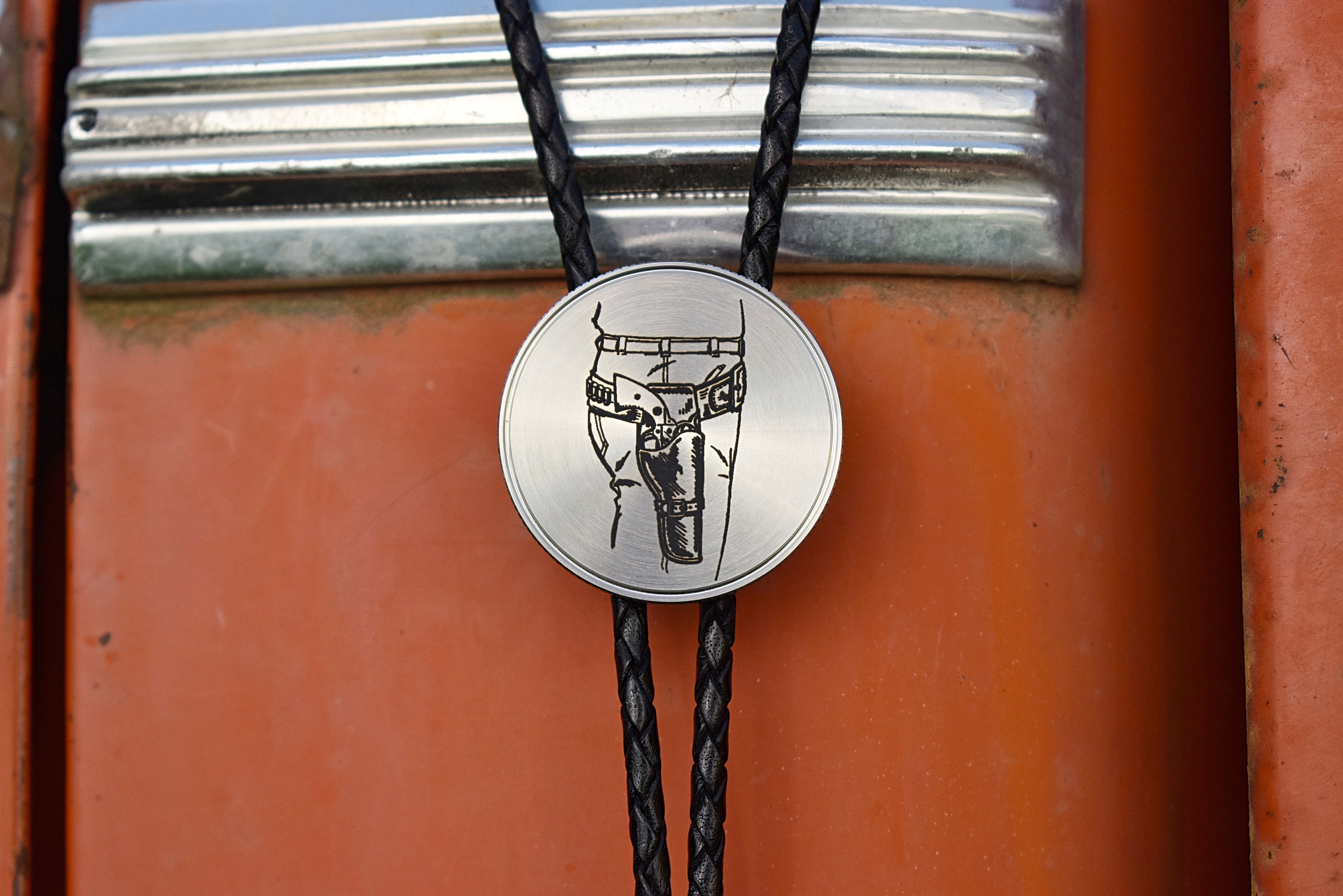 Gun Slinger Bolo Tie Quick Draw Shooter Holster Western Cowboy - Etsy