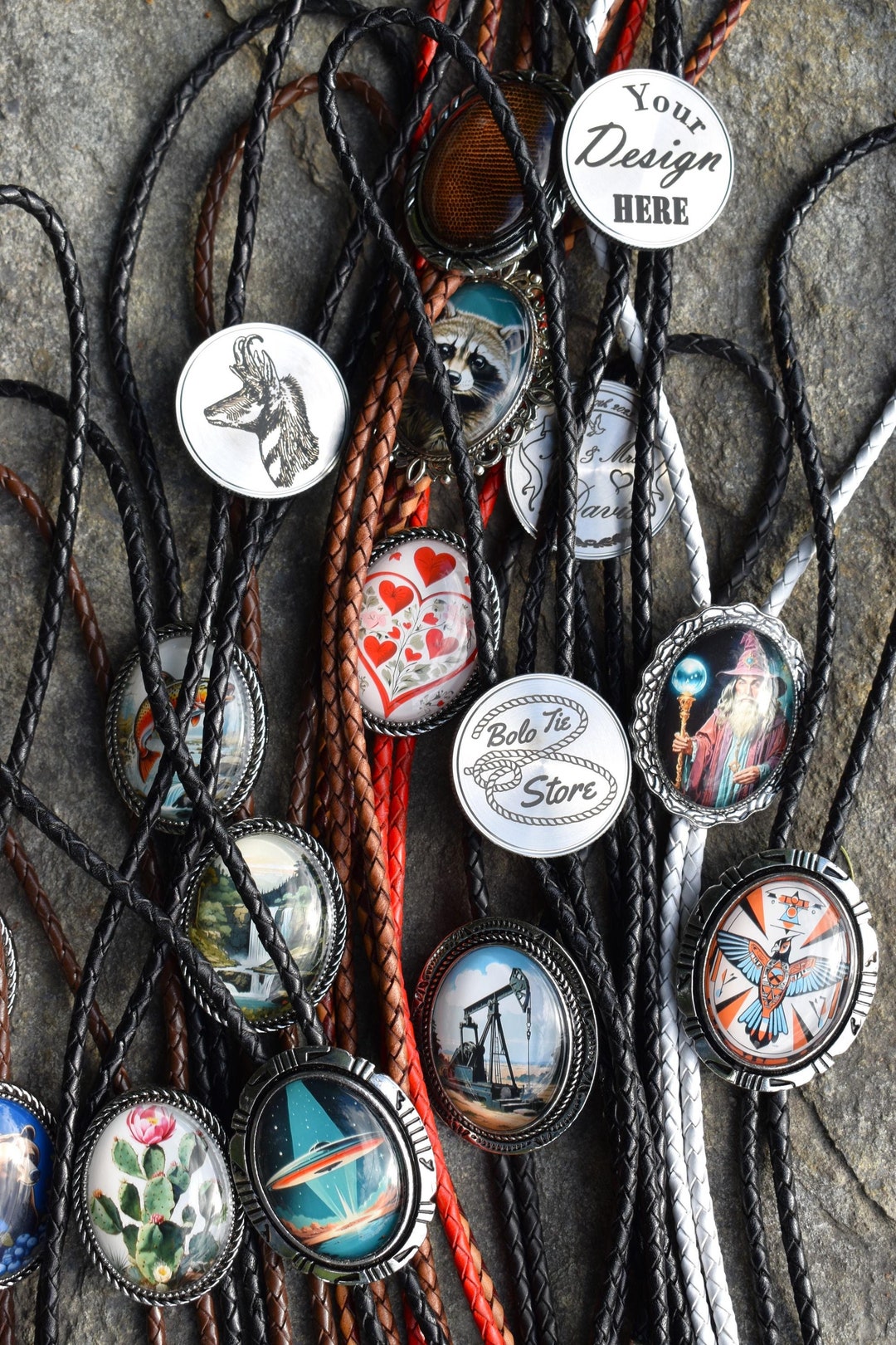 Custom Bolo Ties *photo or Design* | Personalized Image & Colors ...