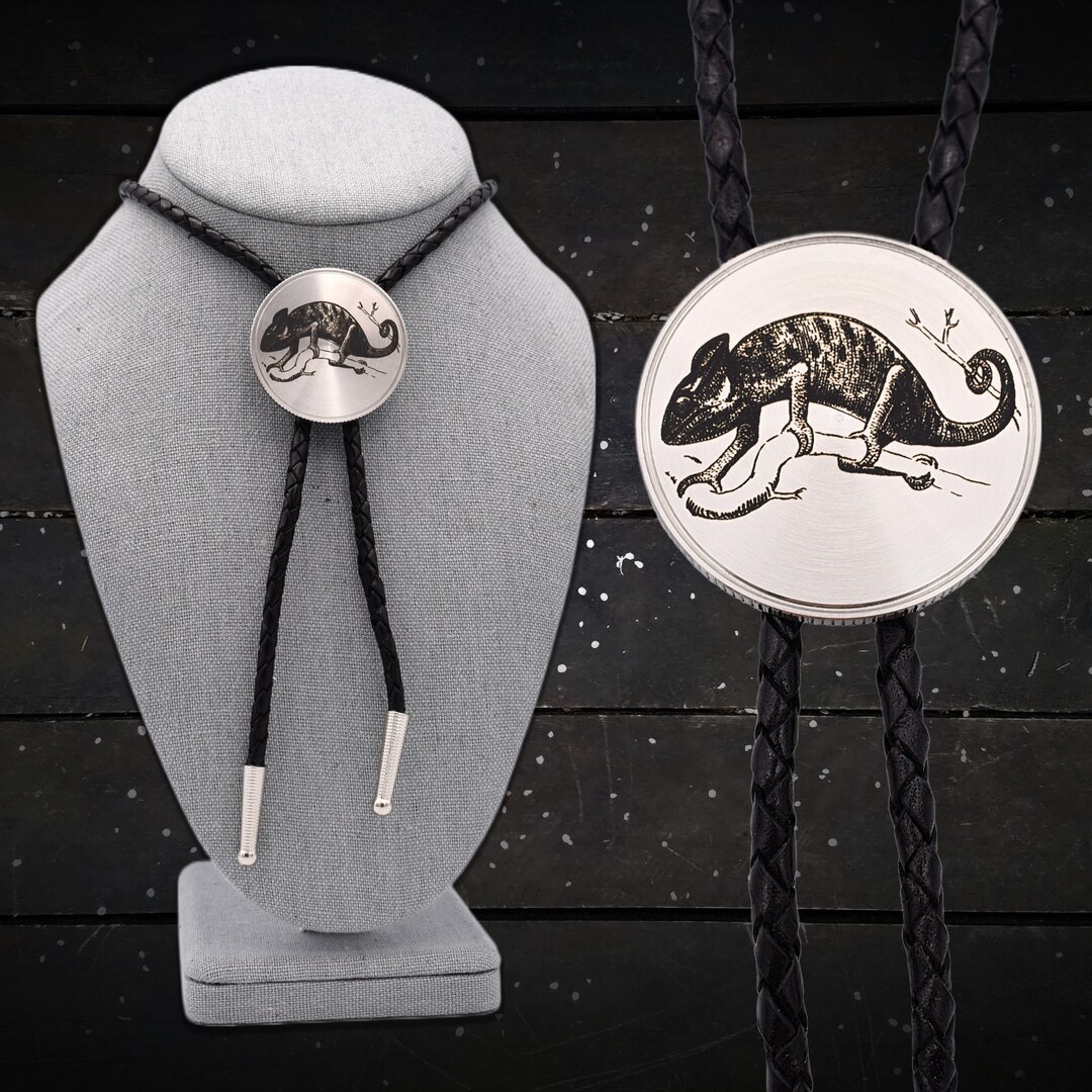 Chameleon Lizard Bolo Tie - Etsy