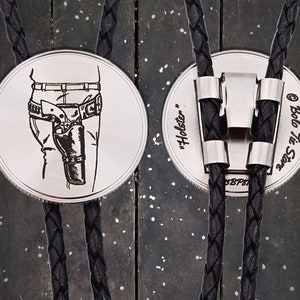 Gun Slinger Bolo Tie Quick Draw Shooter Holster Western Cowboy - Etsy