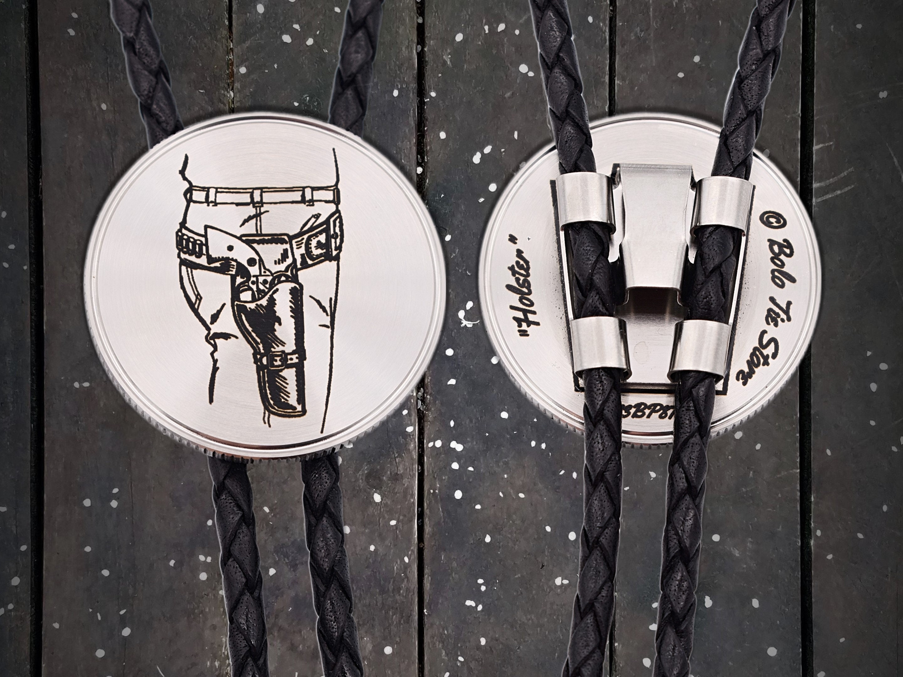 Gun Slinger Bolo Tie Quick Draw Shooter Holster Western Cowboy - Etsy