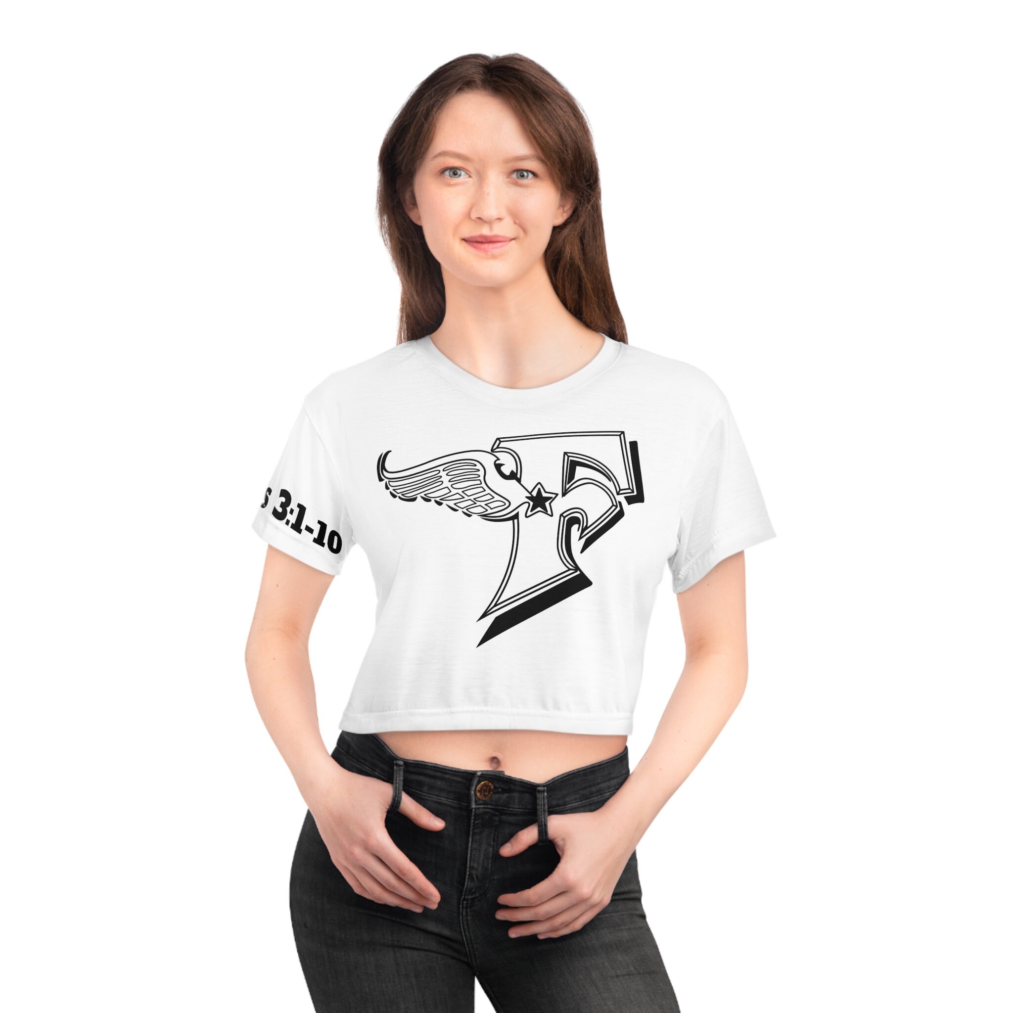 Crop Tee, White Tee, White Crop Top, Christian Brand, Christian T-shirt ...