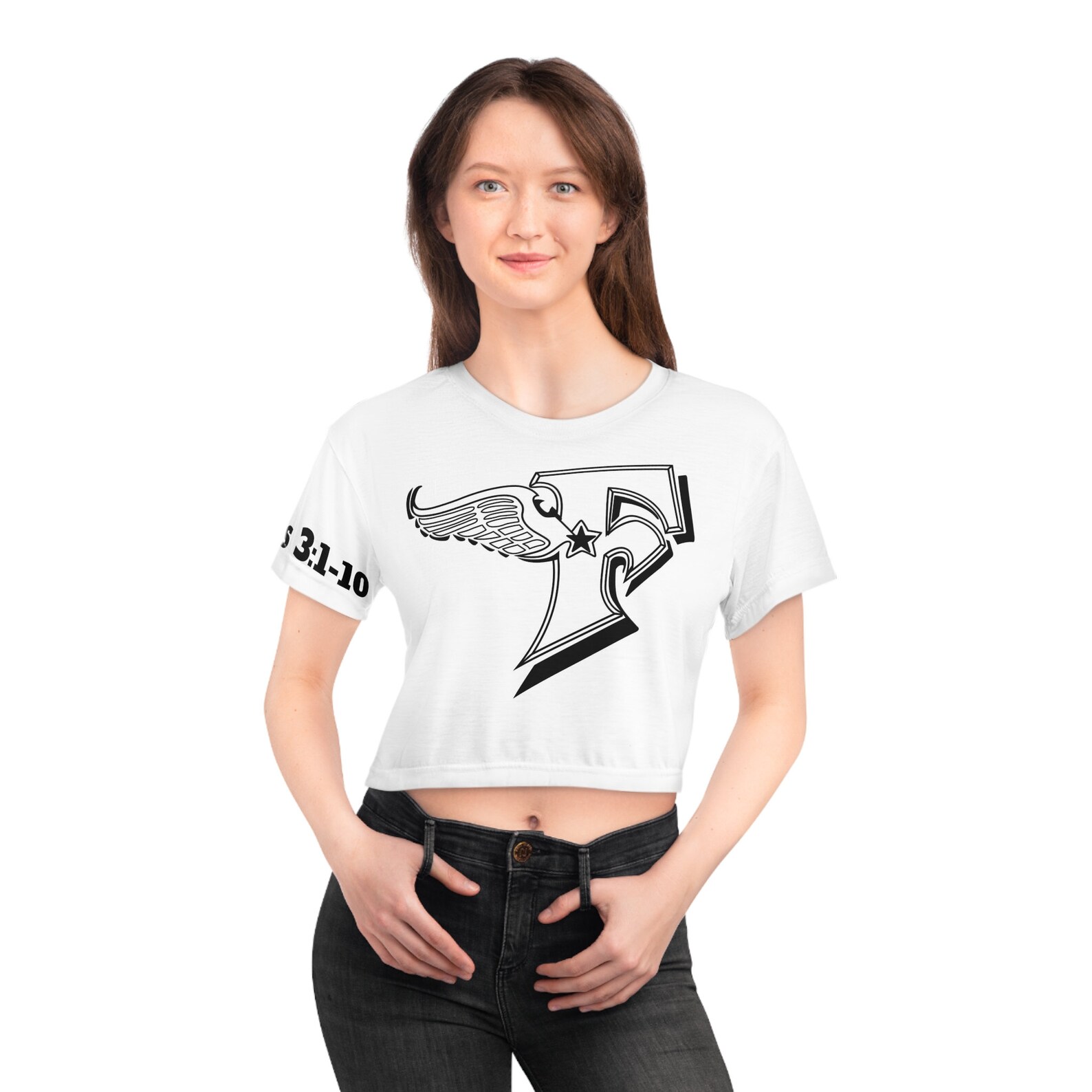 Crop Tee, White Tee, White Crop Top, Christian Brand, Christian T-shirt ...