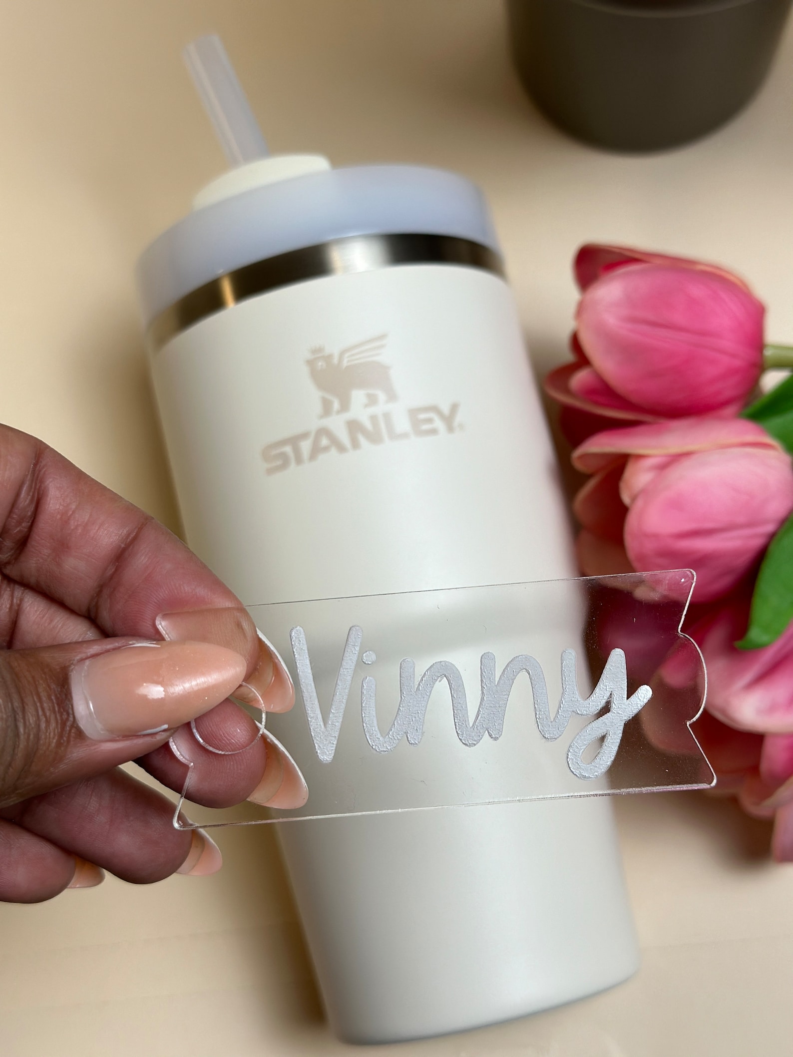 Stanley Personalized Tumbler Name Plate, 40/30oz Tumbler Personalized ...