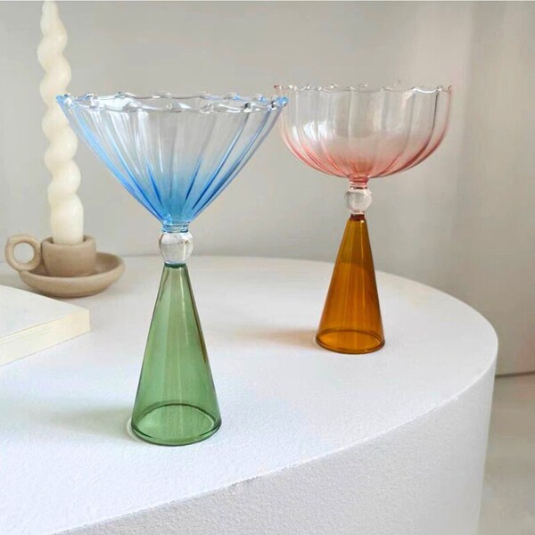 Colored Glassware - Etsy