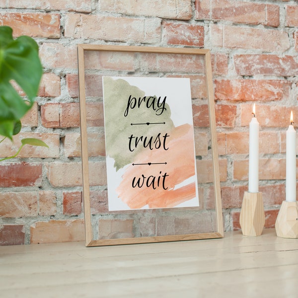 Pray Sign - Etsy