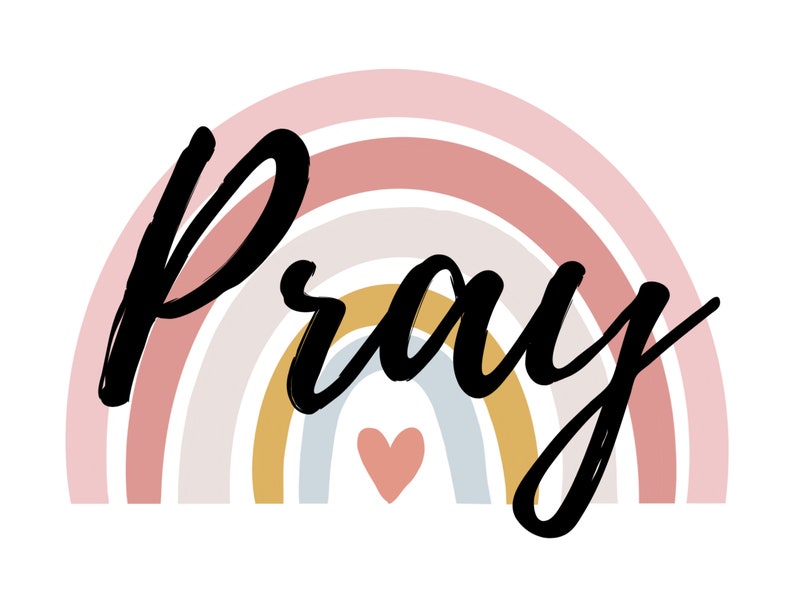 Pray Trust Wait Printable Wall Art, Bible Verse, Instant Download - Etsy