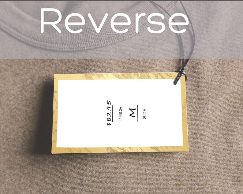 Elegant Boutique Hanging Price Tag, Canva Template, Display Price Size ...