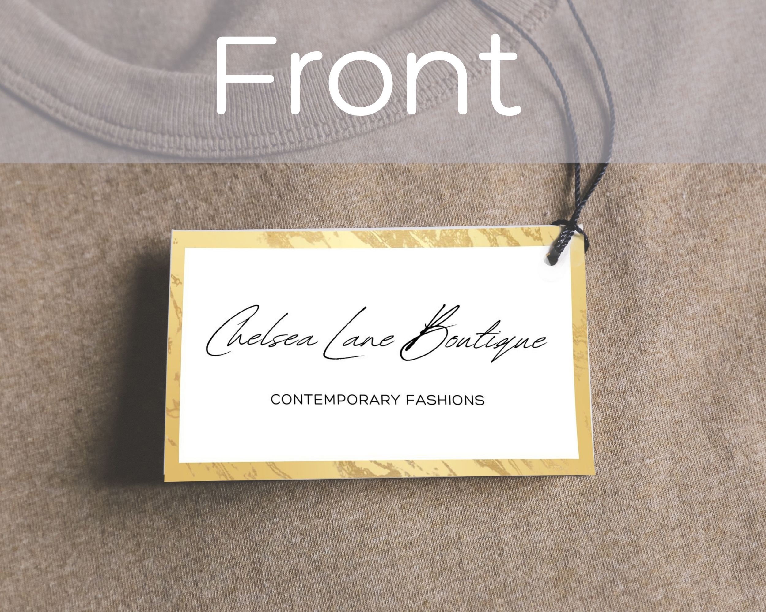 Elegant Boutique Hanging Price Tag, Canva Template, Display Price Size ...