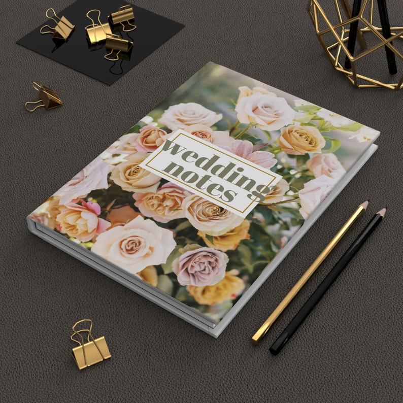 Floral Bride Notebook Wedding Planner Book Engagement Gift for Bride ...