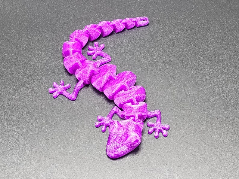 Articulated 3D Printed Cute Fidget Lizard - Etsy