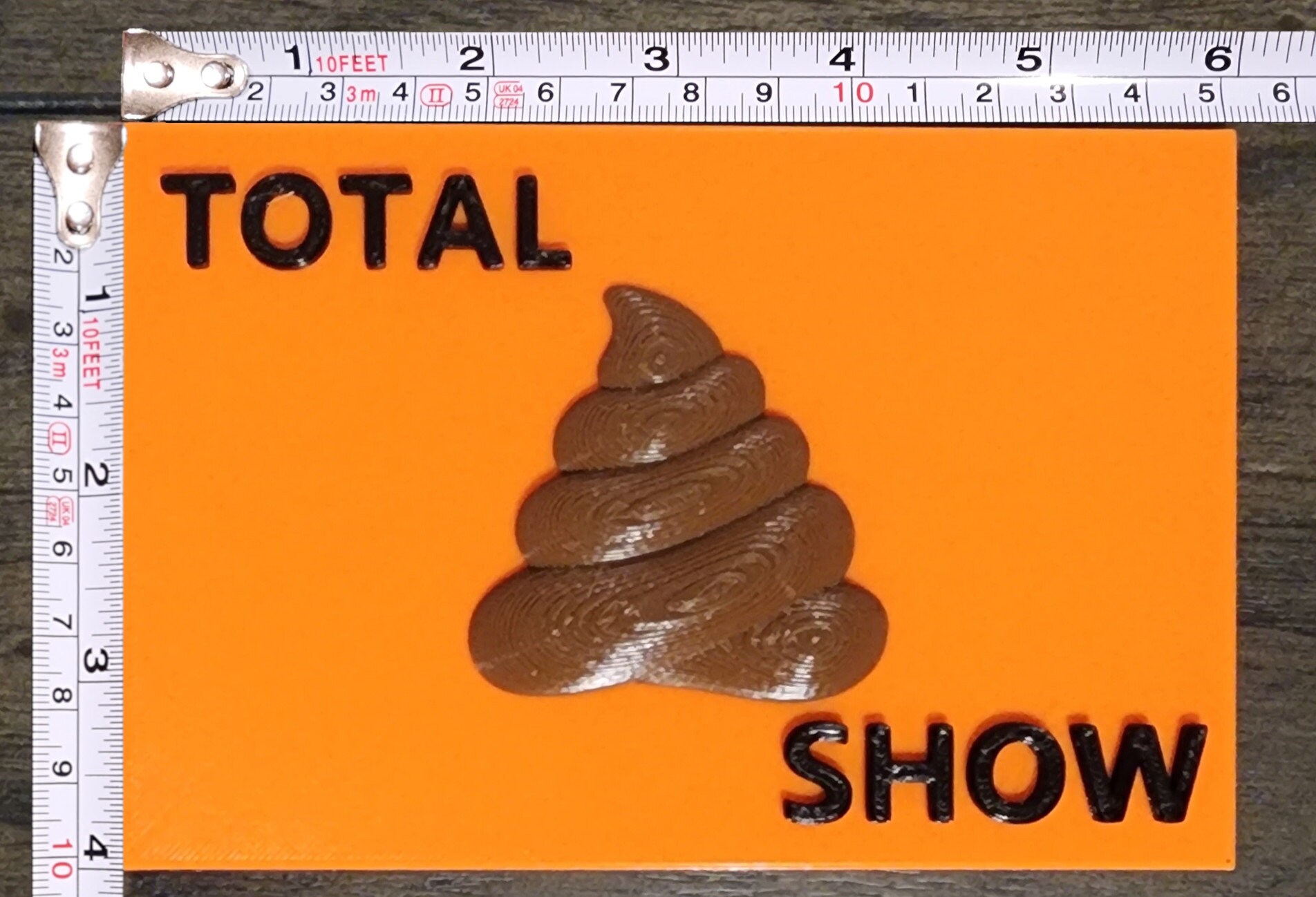 Total Poop Show Sign: 3D Printed Desk Decor - Etsy