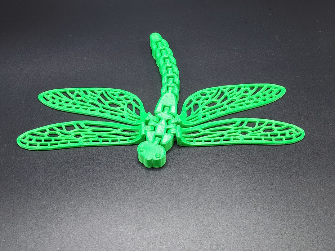 Articulated 3D Printed Dragonfly Fidget Toy - Etsy