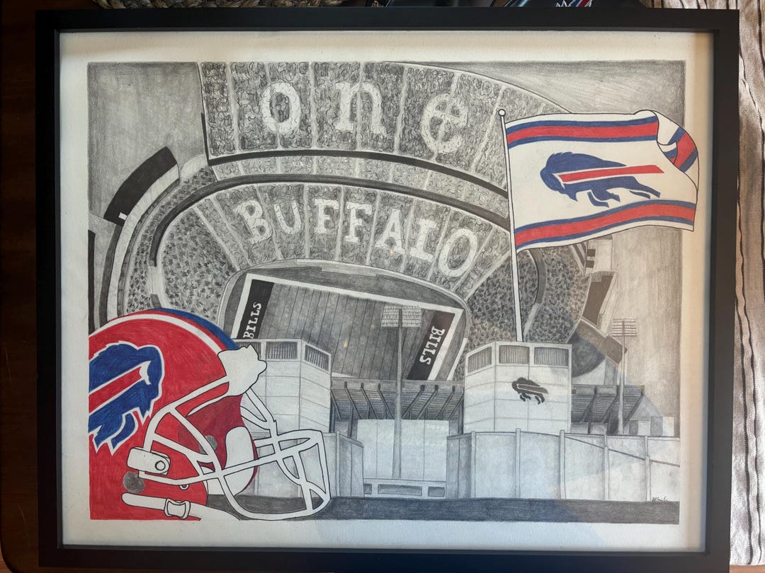 Buffalo Bills Stadium Drawing - Etsy