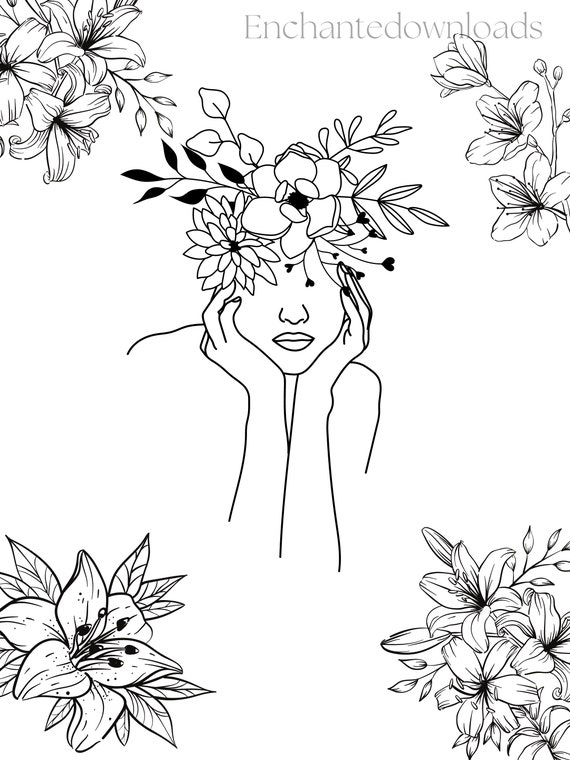 Fine Line Coloring Pages
