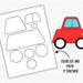 Build a Car Cut & Paste Kid Craft, Car Printable Template, Car Coloring ...