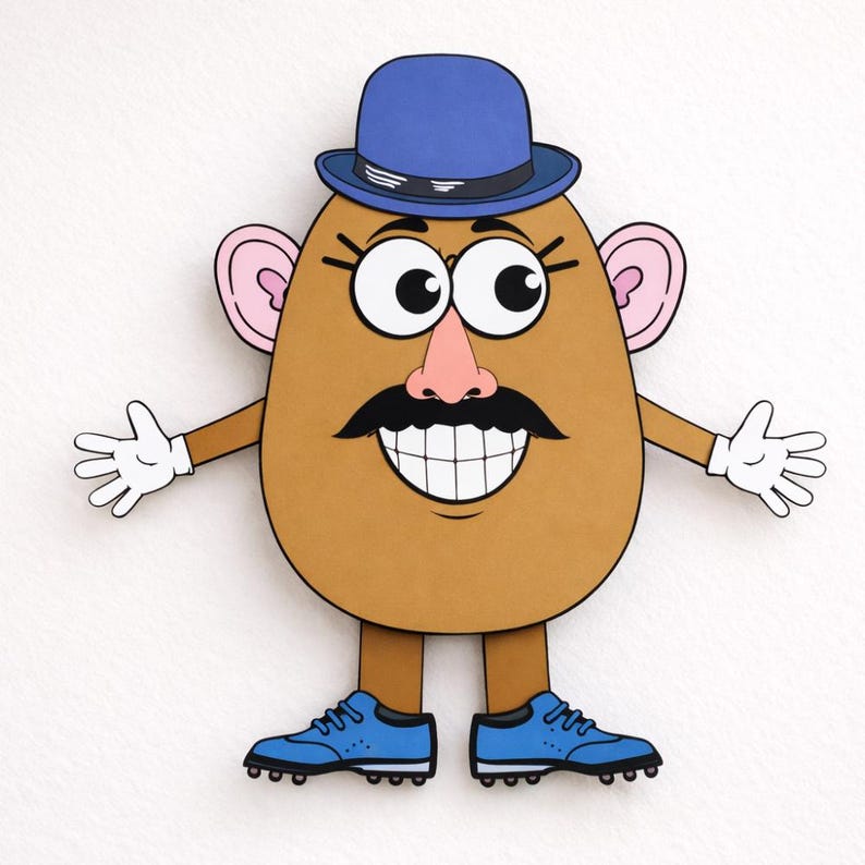 Build A Mr Potato and Mrs Potato Craft, Accessories Dress up Paper Doll ...